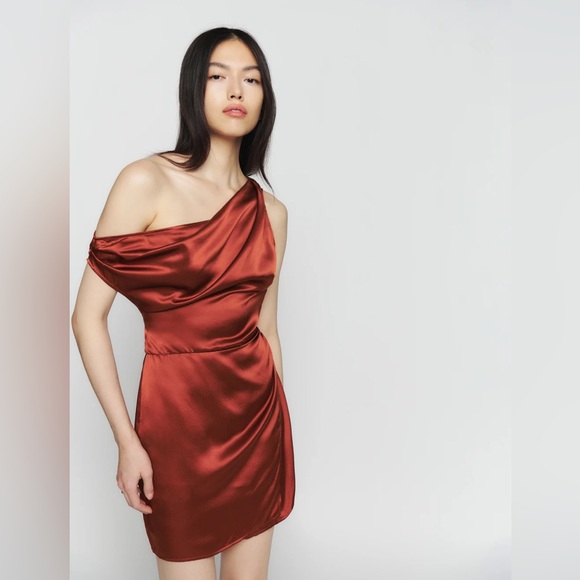 Reformation | Dresses | Alanis Silk Dress Size 6 In Color Oxide | Poshmark